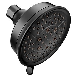 Moen 3638BL Showering Acc-Core Four-Function 4-3/8" Diameter Spray Head Standard, Matte Black