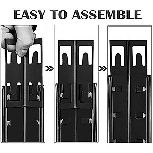 ANSIMIDA 5-Tier Metal Shelving Unit Adjustable Garage Storage Shelves Utility Rack Heavy Duty Shelves Organization Multipurpose Shelf Warehouse Basement Kitchen Living Room 28" L×12" W ×59" H, Black