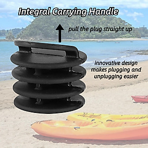 4Pcs/Lot Kayak Scupper Stopper Bung Drain Hole Plugs for Marine Boat 41mm