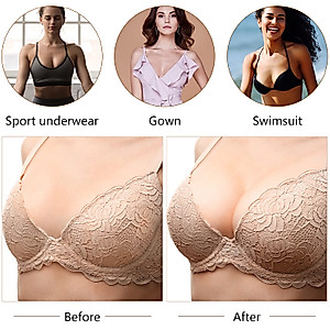 Geyoga 9 Pairs Women Bra Pads Inserts Triangle Sports Bra Pad Removable Bra Cup Inserts (Black, White, Skin Tone)