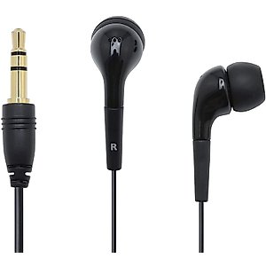 gotor in-Ear Wired Earbuds Headphones Cancelling Earphone HiFi Stereo Sound Inear Earbuds Headset Earplug (Black)