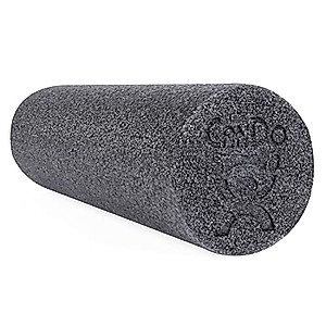 CanDo Plus Round Gray Exercise Fitness Foam Rollers for Muscle Restoration, Massage Therapy, Sport Recovery and Physical Therapy 6" x 18"