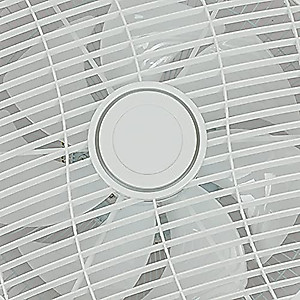 HAPPCUCOE Modern Ceiling Chandelier Flush Mount Ceiling Fan Light Dimmable LED Remote Control Chandelier White Bedroom Living Room Office 110V New