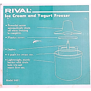 Rival Electric 4-Quart Ice Cream Maker