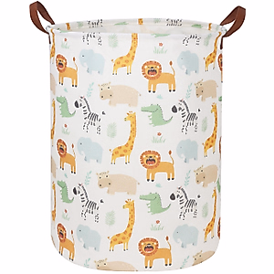 DDBASKET Kids Laundry Hamper Baby Hamper for Nursery Boy and Girl .Animal Hamper Cute Kids Toys Storage Bin Organizer Room Decor for Home(Cute animal)