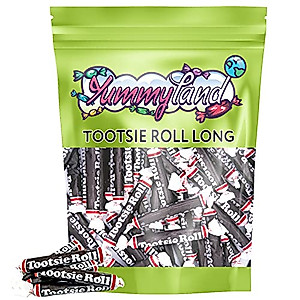 Tootsie Rolls Long Bulk Tootsie Roll Juniors Individually Wrapped Chewy Taffy Candy - 2 Pounds