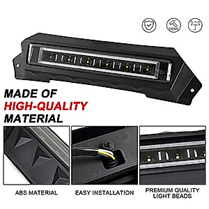 SAUTVS LED Rear Tail Light for Polaris RZR XP 1000 19-23, LED Rear Center Brake Light 3rd Brake Stop Lamp Taillight Accent Light Auxiliary Lamp for Polaris RZR XP 1000 XP4 Turbo 2019-2023 Accessories