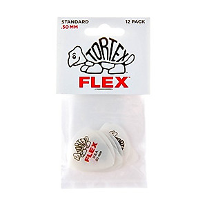 Dunlop Dunlop Tortex Flex Standard .50mm Red Guitar Pick-12 Pack