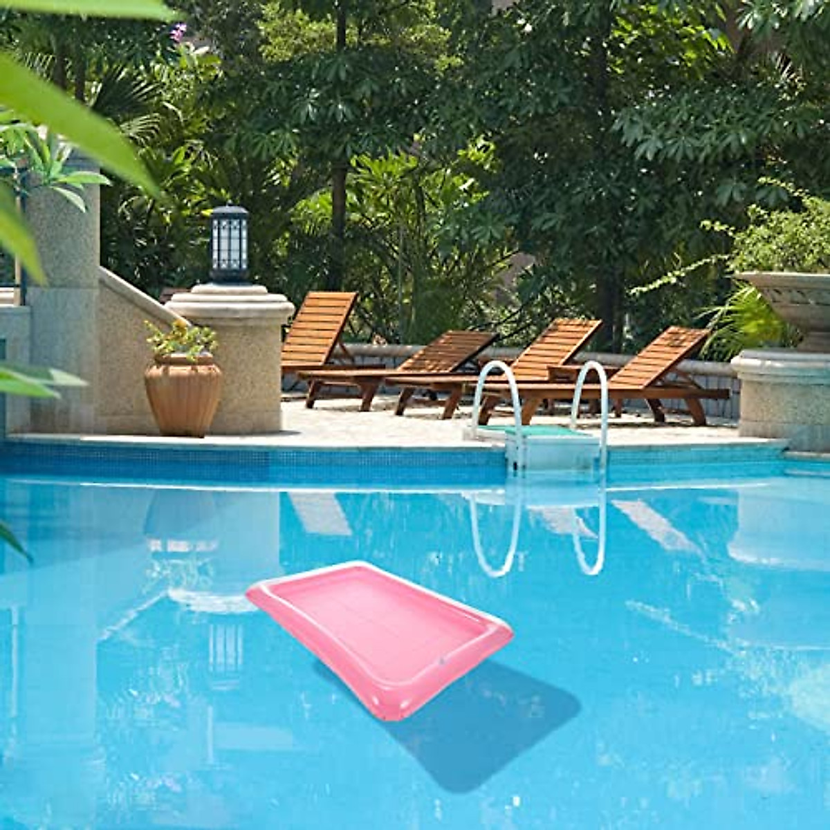 Food Tray 2pcs Luau Inflatable Serving Bars Ice Buffet Salad Serving Trays for Indoor Outdoor Beach Luau Party, Picnic, and Pool Party Party Cooler