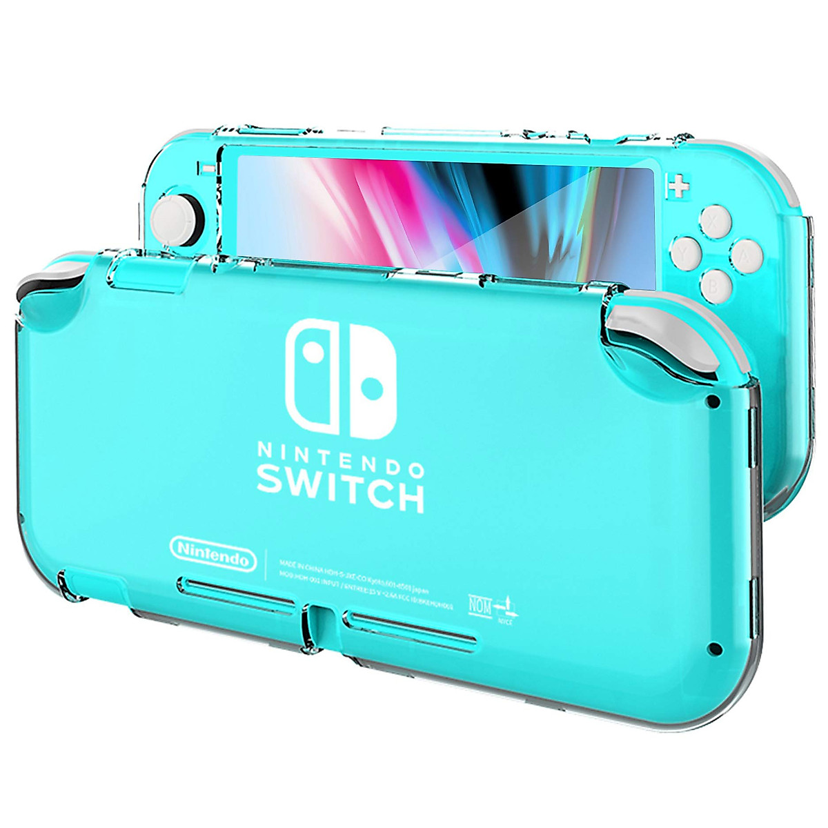 Clear Case Transparent Hard Shell Protector Cover Compatible with Nintendo Switch Lite Console