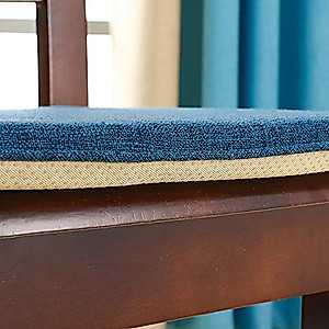 Avilego Set of2/4/6 Non Slip Chair Pad U-Shaped Seat Cushion with Ties Office Chair Cushions for Dining Room