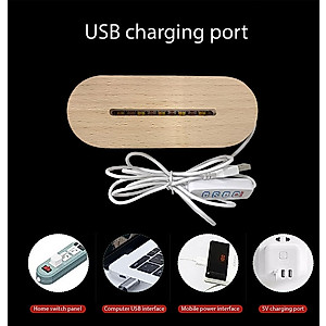 3D Illusion Lamp I Love You Friends Night Light for Best Friend Sister Girls Women Birthday Holiday Friendship Gift, Soft Warm White Colors LED Wooden Table Lamp (Best Friend)