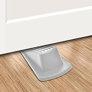 Vanleonet Door Stoppers,4 Pack Premium Rubber Door Stop Wedge, Prevent The Lock-Outs,Floor Sturdy Stackable Door Stop for Carpet Heavy Duty Door