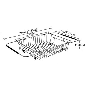 Dish Drying Rack with Stainless Steel Utensil Holder Large Dish Rack Drainer Lid Organizer Plate Drying Rack, Lid Holder Kitchen Pot Lid Rack Holder