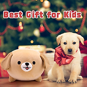 JIAJEGTGT Dog Plush Pillow, 15Inch Cute Big Dogs Stuffed Animal Toys, Soft Giant Sleeping Pillows, Dog Plushies Doll Toy Gift for Kids Girlfriend