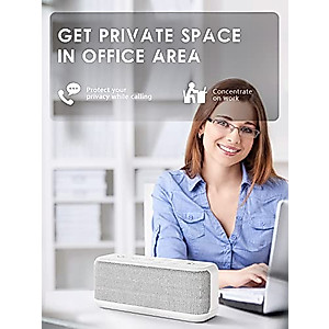 OnLyee Sound Machine for Adults, USB Rechargeable White Noise Machine for Office Privacy & Noise Canceling, 42 Soothing Sound with Lullabies & Fan Sounds, Auto-Off Timer & 8-Level Volume Control