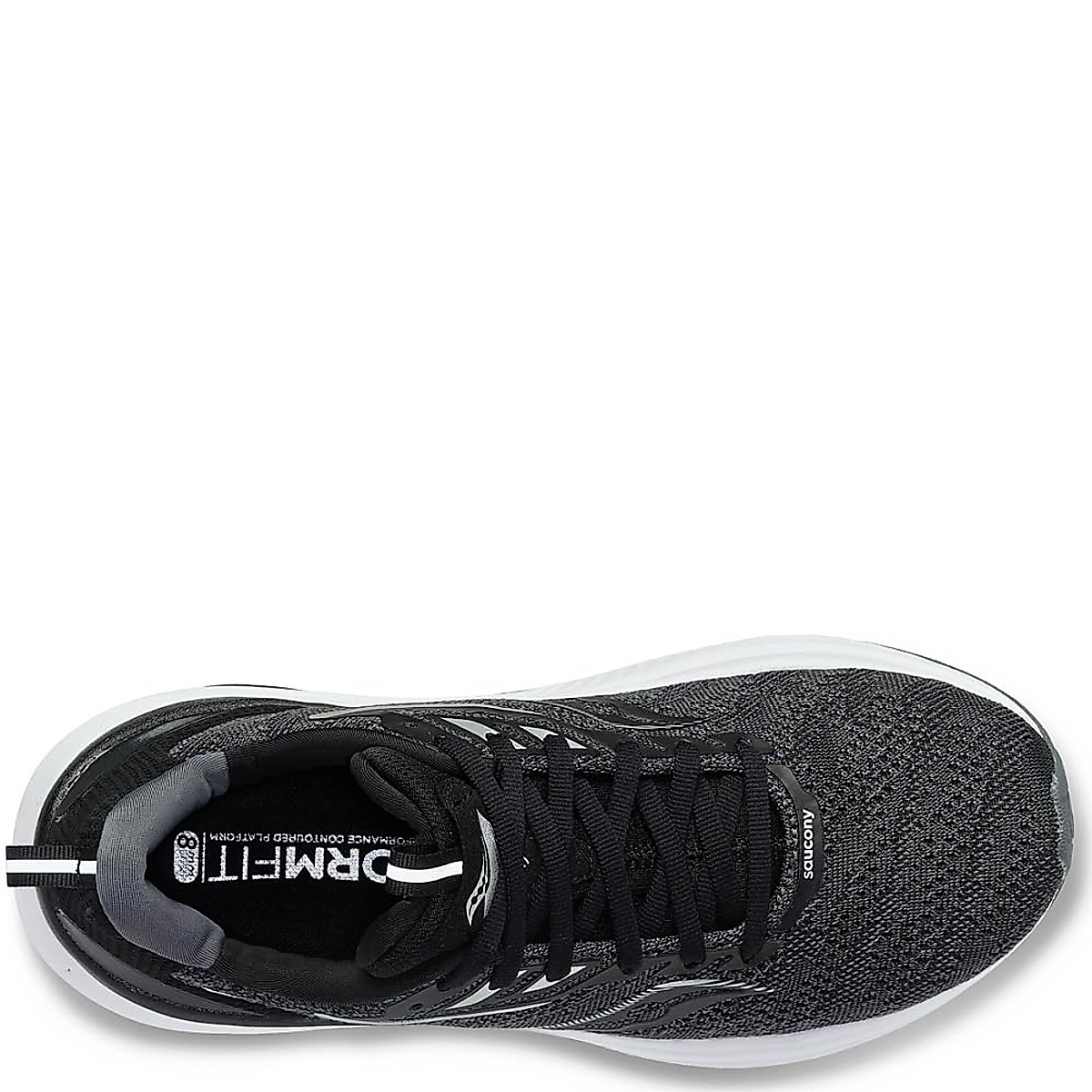 Saucony Echelon 9, Running Shoe Womens, Black/White, 8.5