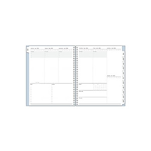 2024 Blue Sky 8.5-inch x 11-inch Weekly & Monthly Planner, Blue (143699)