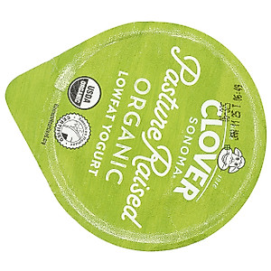 CLOVER SONOMA Organic Yogurt, Lowfat Peach, 6 Oz