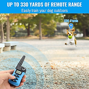 Petrainer 620 Waterproof Dog Training Collar Rechargeable Dog Static Collar with Remote 1000ft with Beep Vibrating Electric Training Collar for Dogs (10-100lbs)