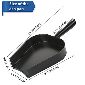 Ash Pan for Big Green Egg, Stainless Steel Ash Tool Kit Ash Tool Poker Rake Set for Big Green Egg Large, for Kamado Joe, for Charcoal Smoker Wood Burning Stove