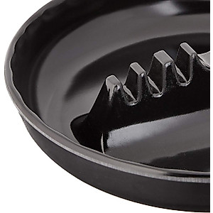 Fox Run 6121 Melamine Ash Tray, 6.75 x 6.75 x 1.25 inches, Black