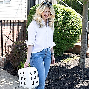 Cooluli Skincare Mini Fridge for Bedroom - Car, Office Desk & Dorm Room - Portable 4L/6 Can Electric Plug In Cooler & Warmer for Food, Drinks, Beauty & Makeup, 12v AC/DC & Exclusive USB, Cow Print