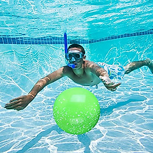 4 Pcs 9 Inch Water Resistance Ball for Low Impact Full Body Pool Workout Water Pool Aerobics Equipment Aquatic Fitness Equipment Weight Balls or Teen Adults Kids Passing Games Sports Exercise