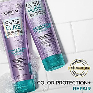 L'Oreal Paris EverPure Repair and Defend Sulfate Free Conditioner for Color-Treated Hair, Strengthens and Repairs Damaged Hair, with Goji, 8.5 Fl; Oz (Packaging May Vary)