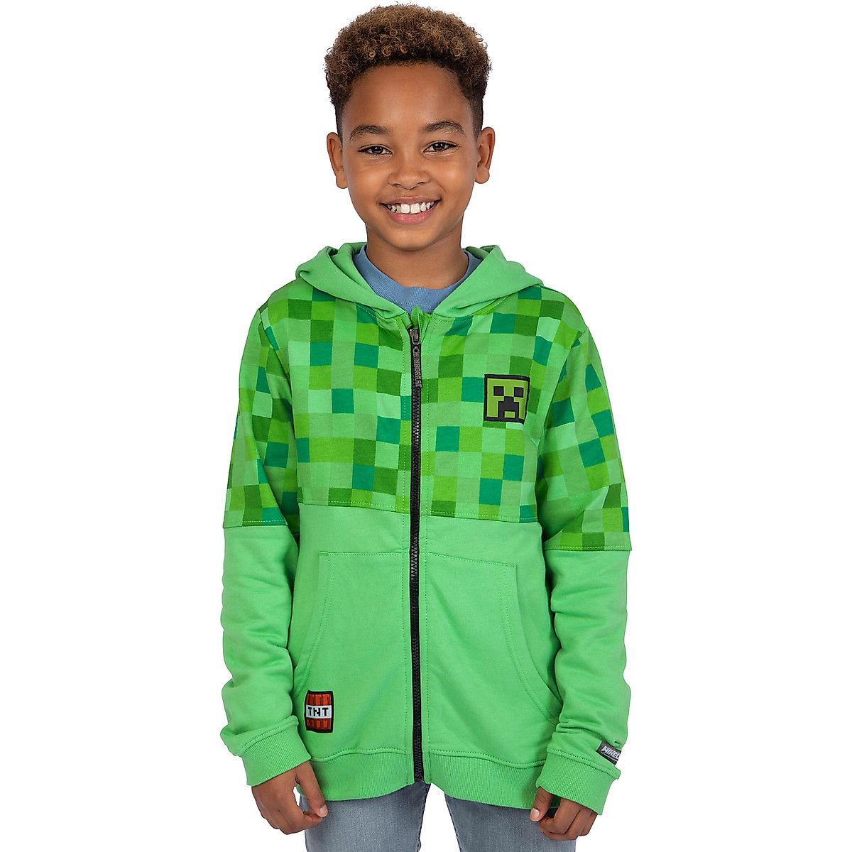 Minecraft Minecraft Merchandise Boys Green 7 Hoodie