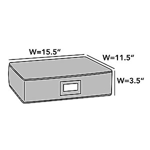 Platter Serveware Storage With Tray - Washable and Stain Resistant, ID Window, Kitchen Storage-Cream