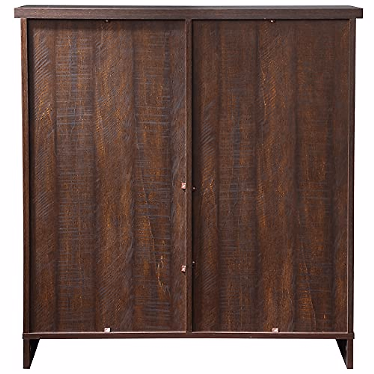 WAMPAT LED 2 in 1 Buffets & Sideboards Buffet Table Bar Cabinet with 2 Doors for Dining Room,Brown