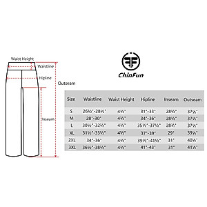 ChinFun Women's Performance Power Flex High Waist Bootleg Yoga Pants Inner Hidden Pocket 4 Way Stretch Bootcut Running Sweatpants Side Pockets Black Size XL