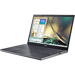 acer 2023 Aspire 5 15.6" FHD IPS Laptop PC 10-Core 12th Intel Core i7-1255U Iris Xe Graphics 16GB DDR4 256GB NVMe SSD WiFi AX RJ-45 BT HDMI Webcam Thunderbolt 4 Backlit KB Windows 11 Pro w/RE USB