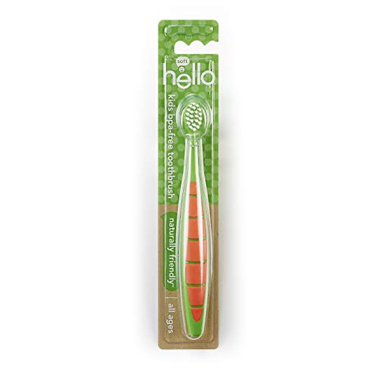 Hello Kids Toddler Soft Bristle Toothbrush, BPA Free, Vegan, Promotes Oral and Gum Health for All Ages, 6 Count
