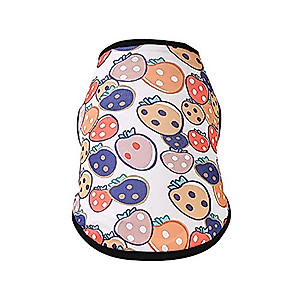 BESUFY Dog Onesie,Puppy T-Shirt Cartoon Printing Adorable Polyester Two-Legged Dog Vest Blouse for Daily Life Little Bee XS