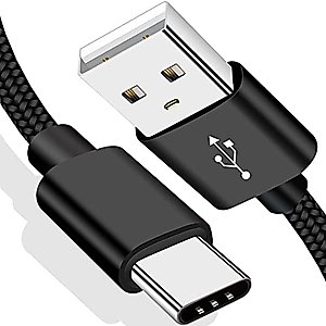 6ft Long USB-C Type C Power Cord Charger Cable for GoPro Hero MAX,Hero 11 10 9 8 7 6 5 Session 2018 Black White Silver for Samsung Galaxy Note for LG G7 Data Sync Charging Cord for Go Pro Hero7 Hero9