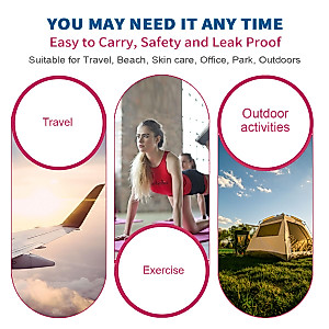 Empty Travel Size Bottles Set, Leak Proof Silicone Plastic Shampoo Conditioner Liquid Squeeze Bottle, TSA Approved Travel Container Spray Bottle, Refillable Cosmetic Container With Toiletries Bag Kits