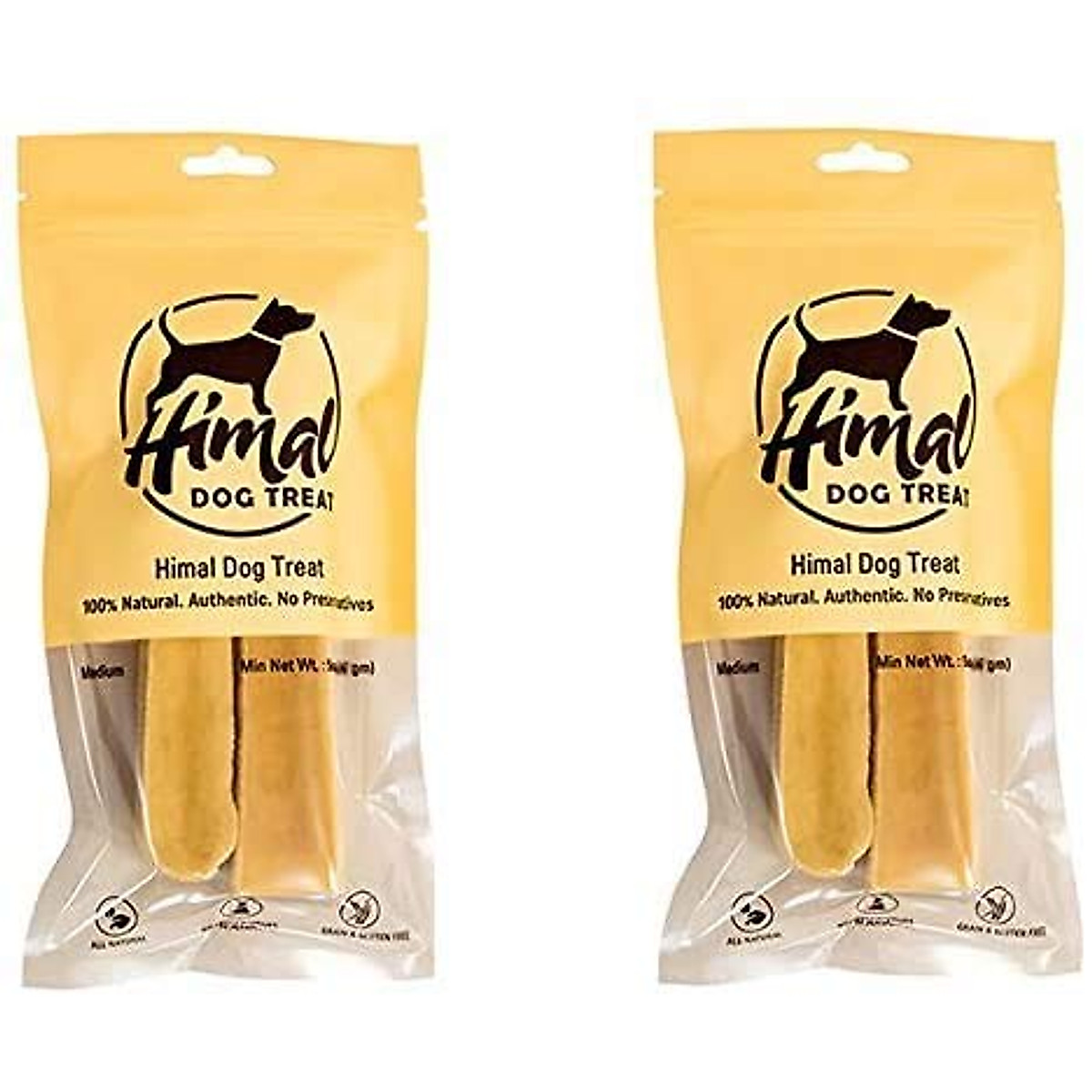 HIMAL 2 Value Pack 100% Natural Medium Dog Treat (4 Piece)