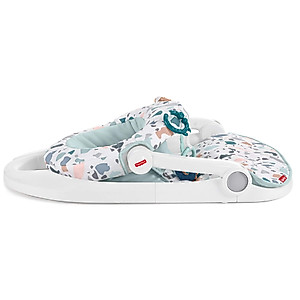 Fisher-Price Portable Baby Chair Sit-Me-Up Floor Seat With Developmental Toys & Machine Washable Seat Pad, Pacific Pebble