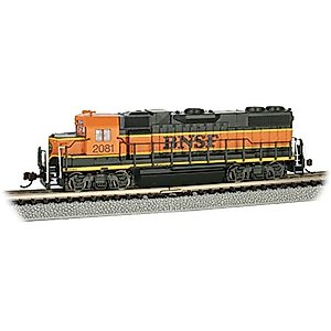 Bachmann Trains - GP38-2 - DCC ECONAMI Sound Value-Equipped Locomotive - BNSF #2081 H1 Scheme with Dynamic Brakes - N Scale, 66851