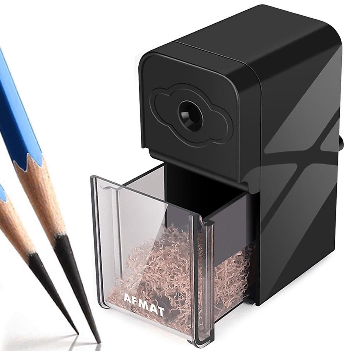 AFMAT Long Point Pencil Sharpener, Art Pencil Sharpeners, Charcoal Pencil Sharpener for Artists, Drawing Pencil Sharpener Manual for Art Pencils/Drawing/Sketching Pencils(φ6-8.2mm), Adjustable Points