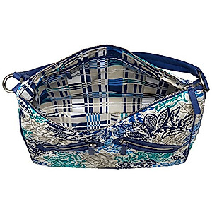 Vera Bradley Women's Cotton Vivian Hobo Satchel Purse, Santiago, One Size