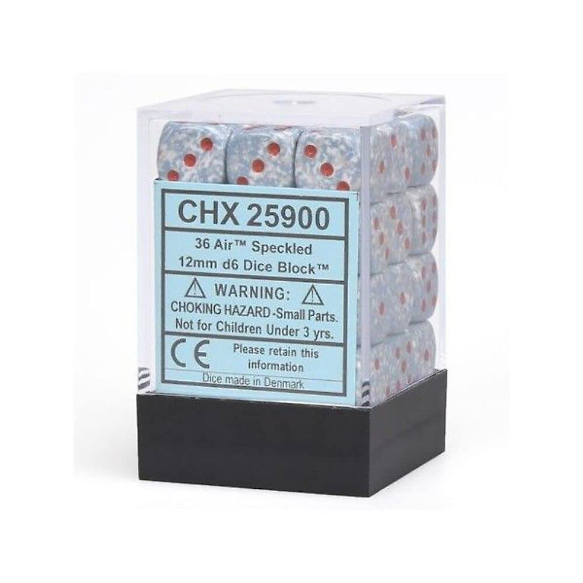 Chessex CHX25900 Dice-Speckled: 36D6 Air Set, Speckled Air