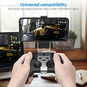 TGDPLUE Phone Controller Mount Clip Kit for Game Controllers,Controller Phone Mount Compatible with Xbox Series X/S,Xbox One/One S/X Controller,Adjustable,black