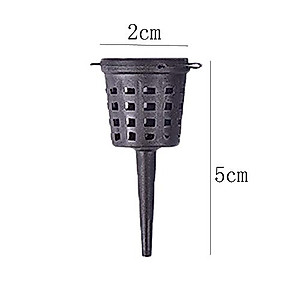 OBANGONG 100PCS Fertilizer Mesh Baskets Garden Nursery Pots Portable Aquarium with Lid Planting Nutrition Cups for Succulent,Orchid,Bonsai