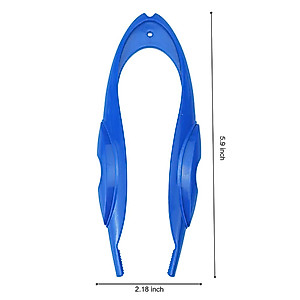 MoliMolly 6Pcs Plastic Colorful Easy Grip Tweezers, Easy Grasp Science Classroom Tools Accessories