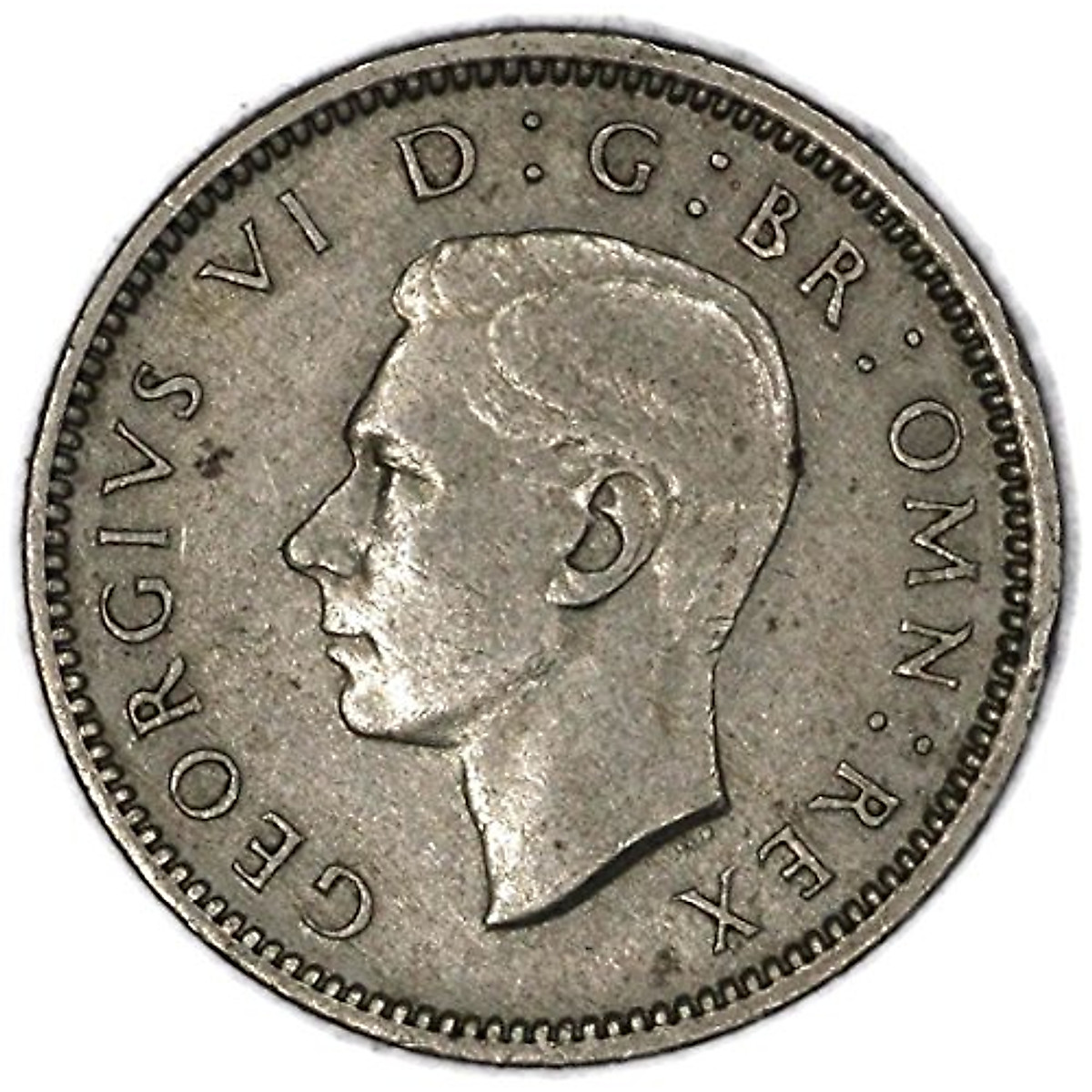 1948 UK George VI British Sixpence About Good Details