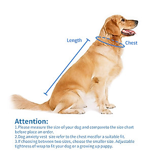 MCHY Dog Anxiety Vest, Anxiety Relief for Dogs, Dog Calming Coat (Rose S)