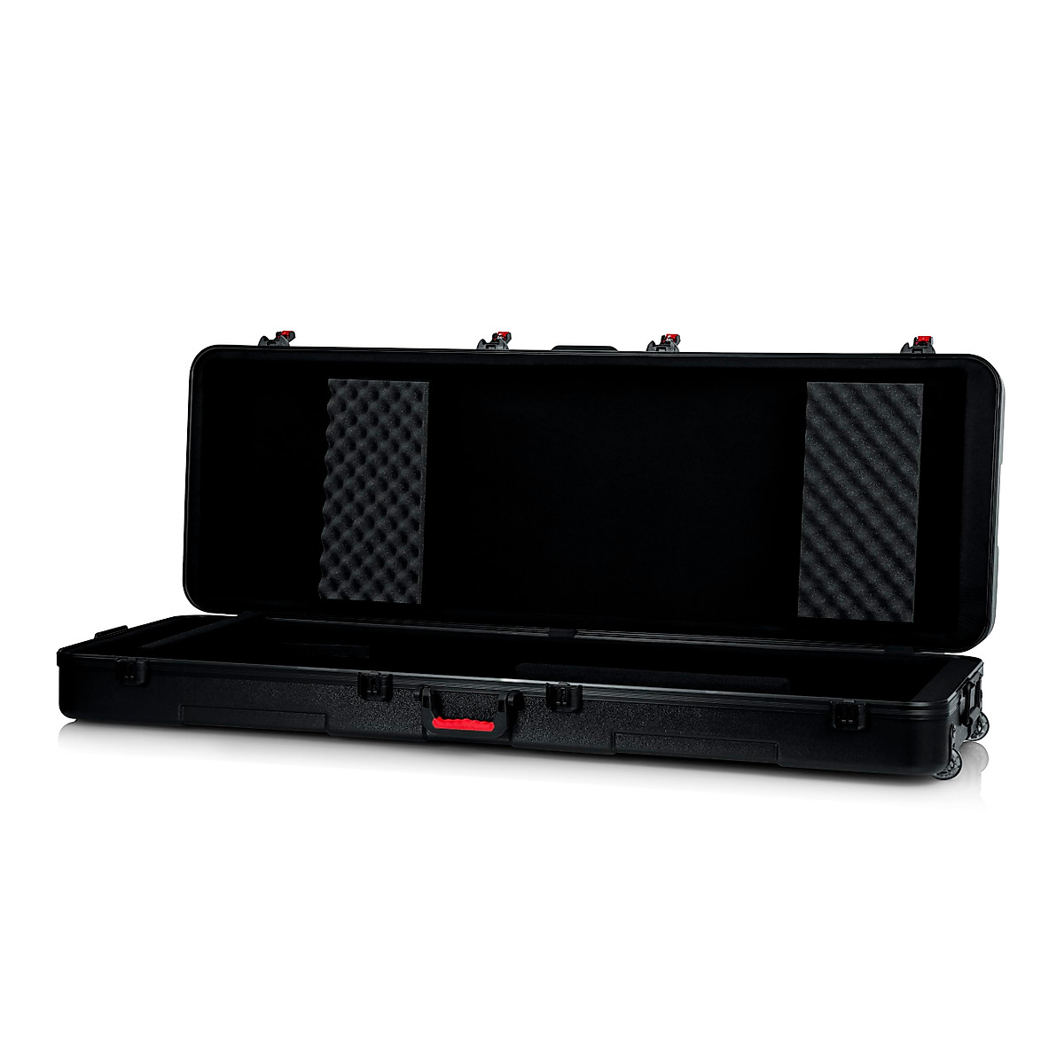 Gator Cases Molded Flight Case for Deep 88-Note Keyboards with TSA Approved Locking Latches and Recessed Wheels; (GTSA-KEY88D)